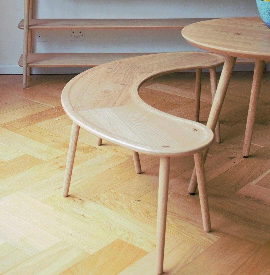 Curved Milk Bench - Stylish and Functional Seating