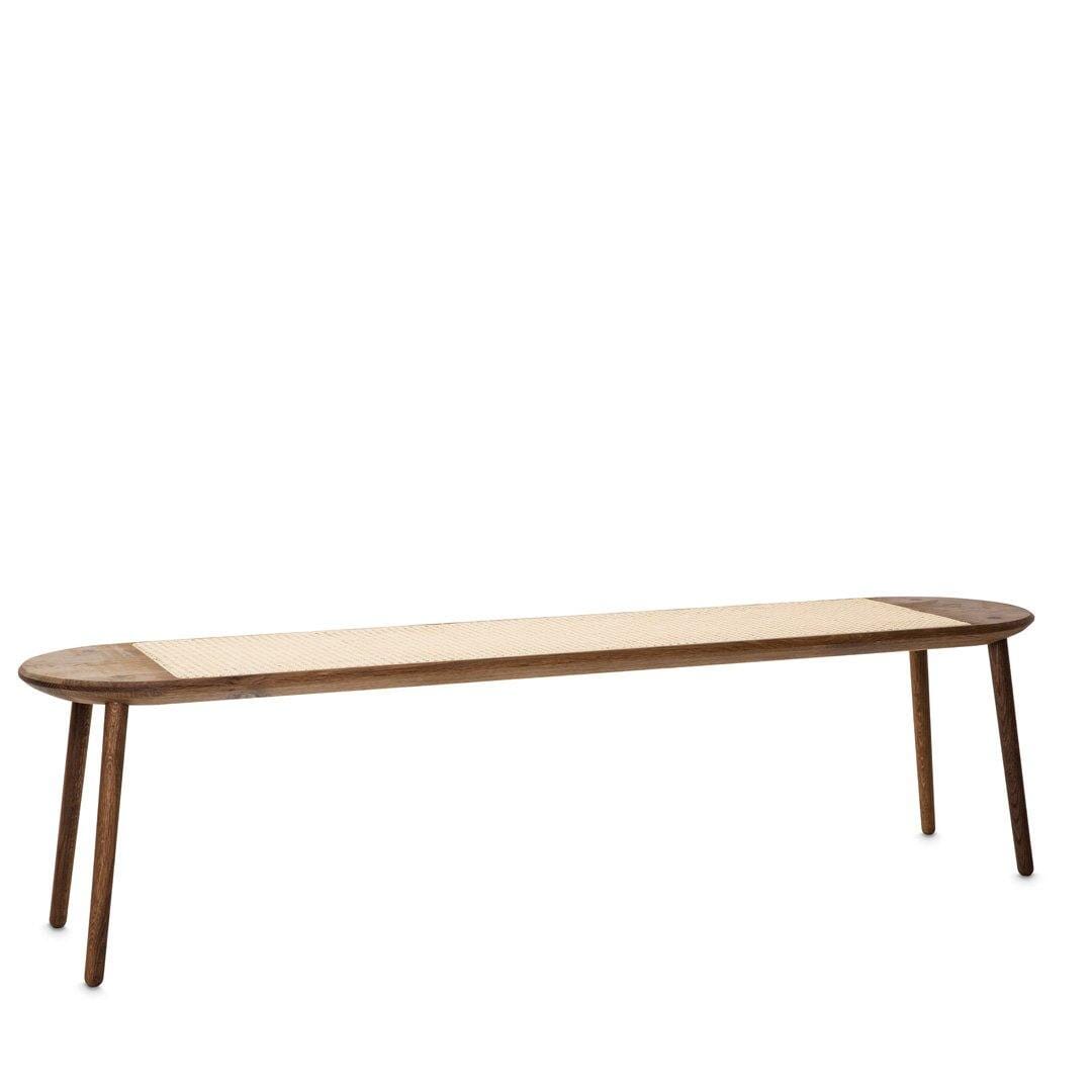 Milk Bench with Rattan Seat - Minimalist Design