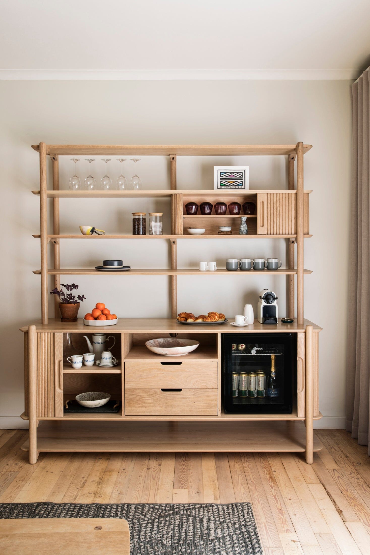 Server Wall Unit - Perfect for Airbnbs, Hotels, and Homes